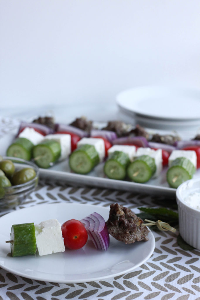 Greek Meatball Skewers - So Happy You Liked It