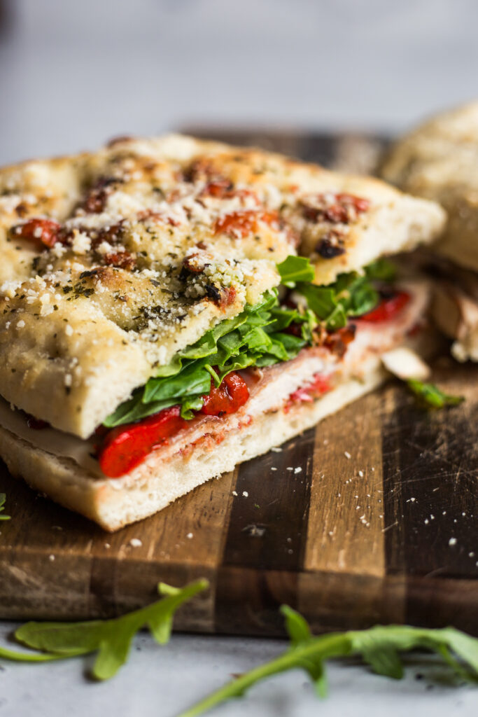 Italian Turkey Focaccia Sandwiches - So Happy You Liked It